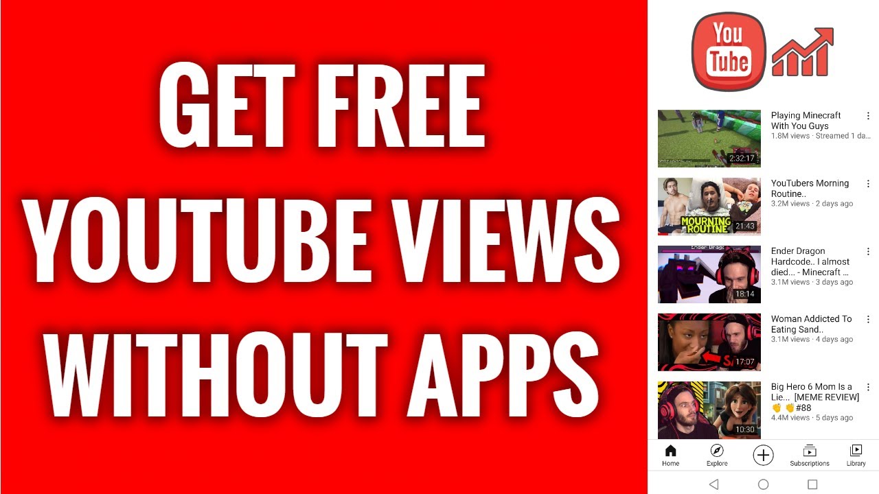 How To Get Free YouTube Views Without Apps - YouTube