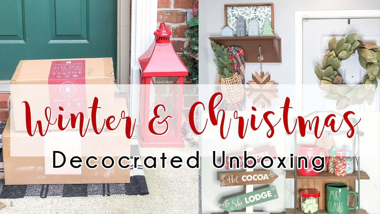 2020 WINTER & CHRISTMAS DECOCRATED UNBOXING || DECOCRATED HOME DECOR ...