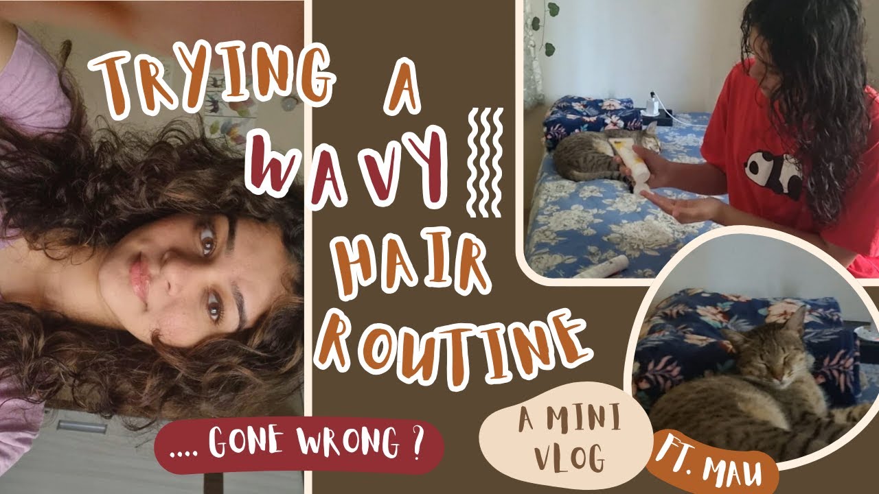 Trying a Wavy Hair Routine for the First Time 🌊 | Type 2A/2B | Low ...