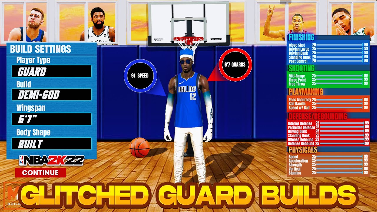 NEW 6'5 & 6'7 POINT GUARD GLITCH BUILD in NBA 2K22 ~ TALL PG BUILD ...