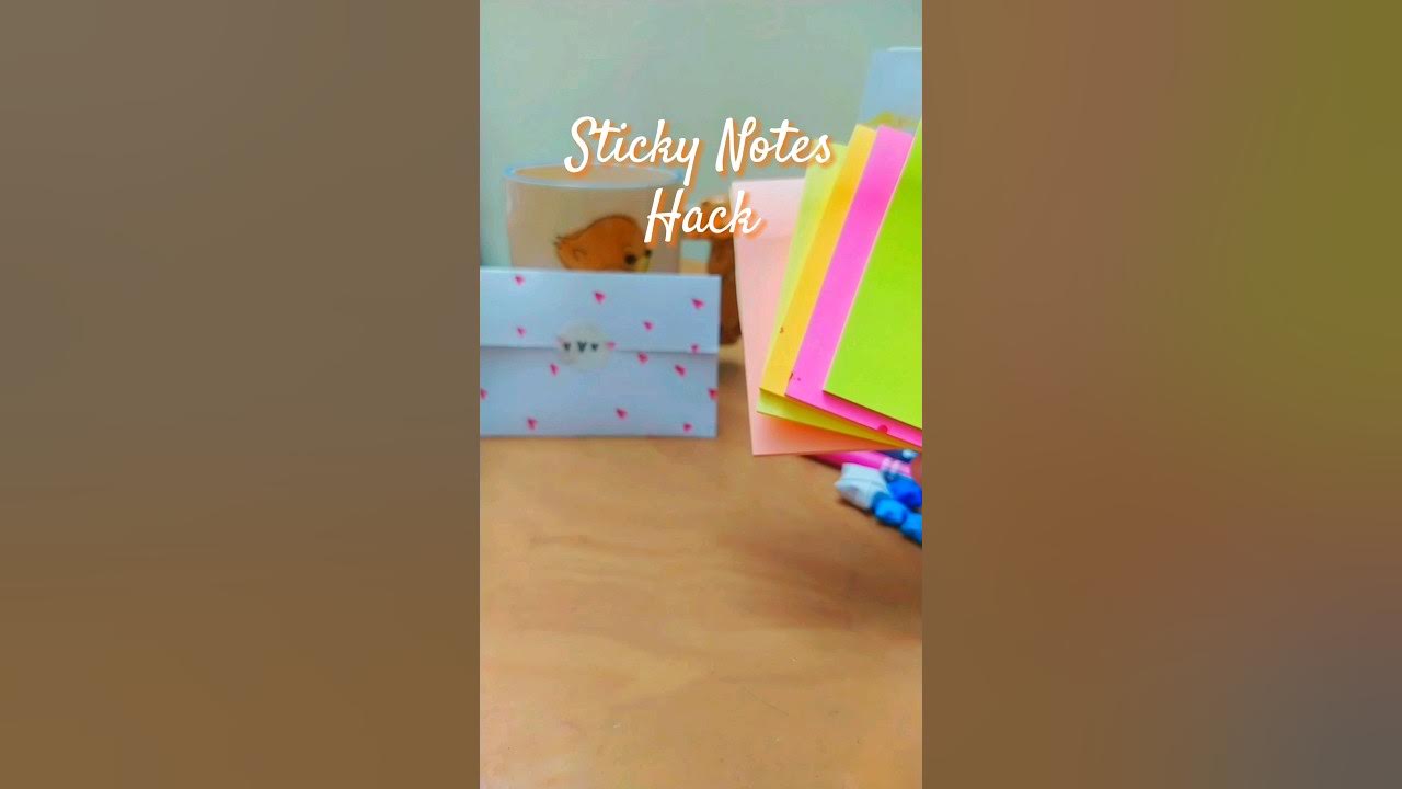 Make Flower Bouquet๐ With Sticky Notes Trending Tricks Diy Hacks