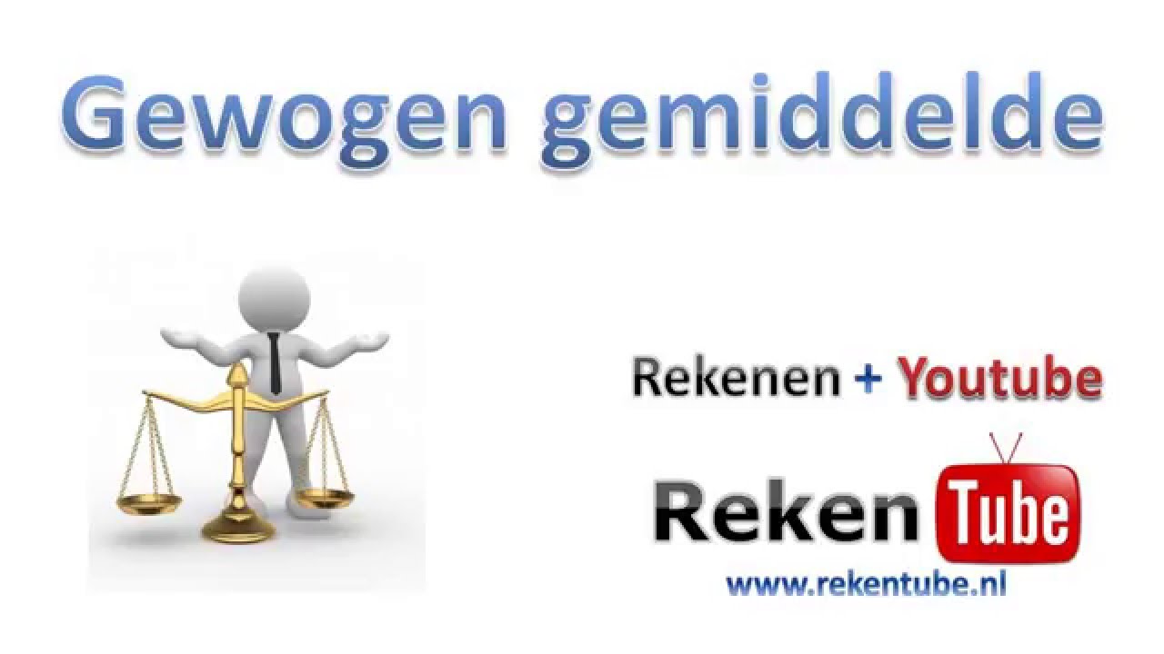 Gewogen gemiddelde - YouTube
