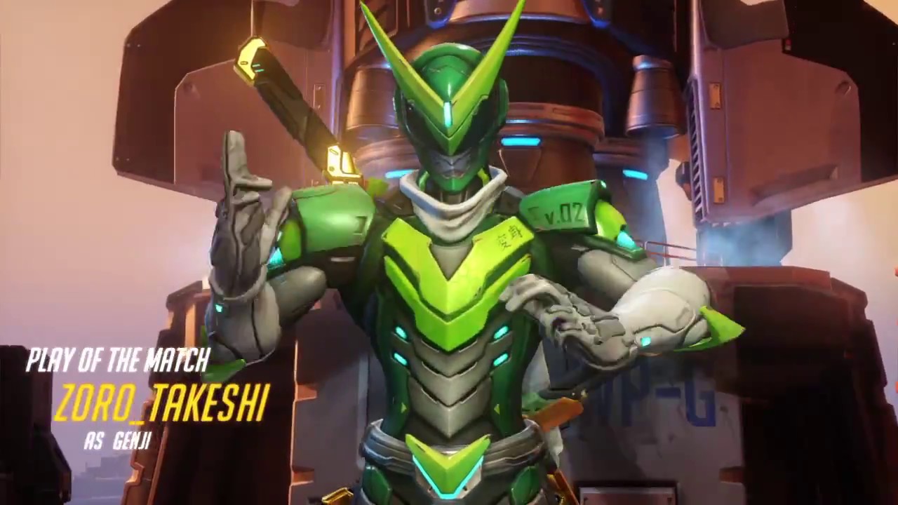 Overwatch Green Ranger Genji - YouTube