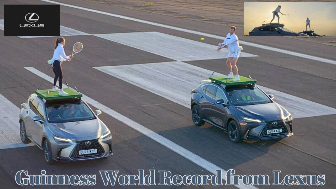 Lexus Strapped Two Tennis Players Onto The Roof And Then Drove Around ...