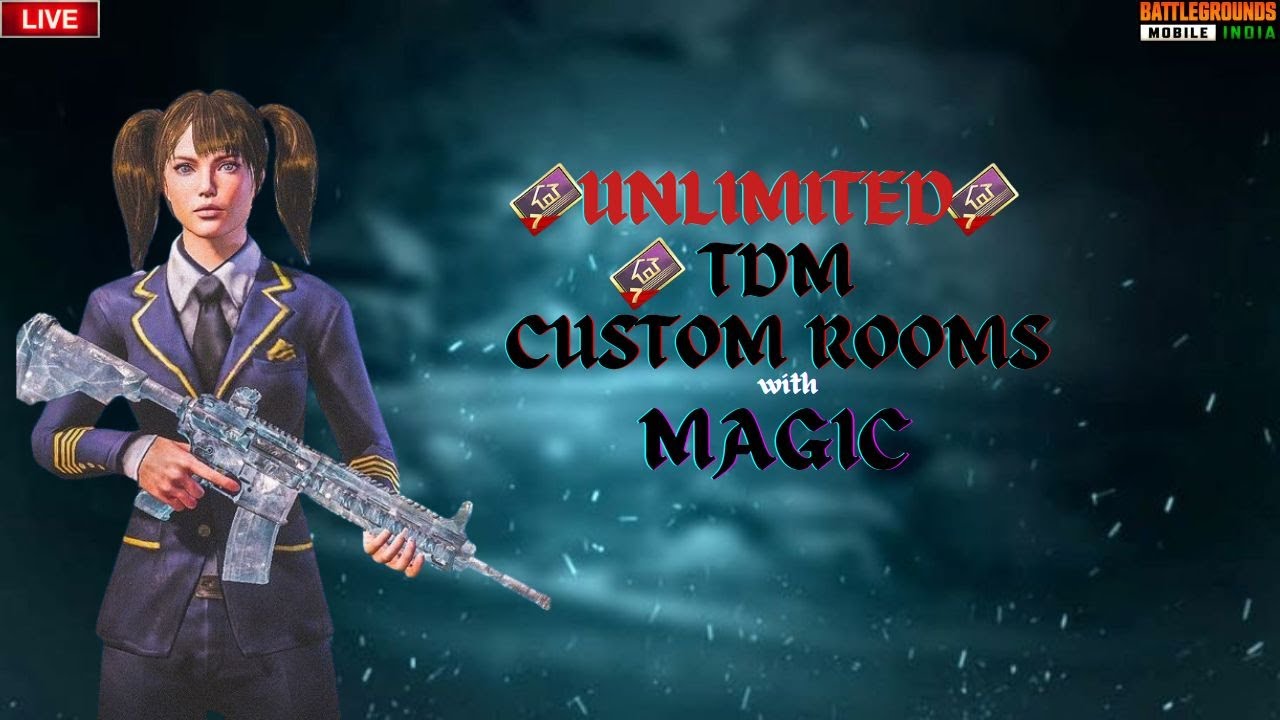 1v1 TDM CUSTOM ROOMS LIVE | BGMI LIVE | MAGIC GAMING - YouTube