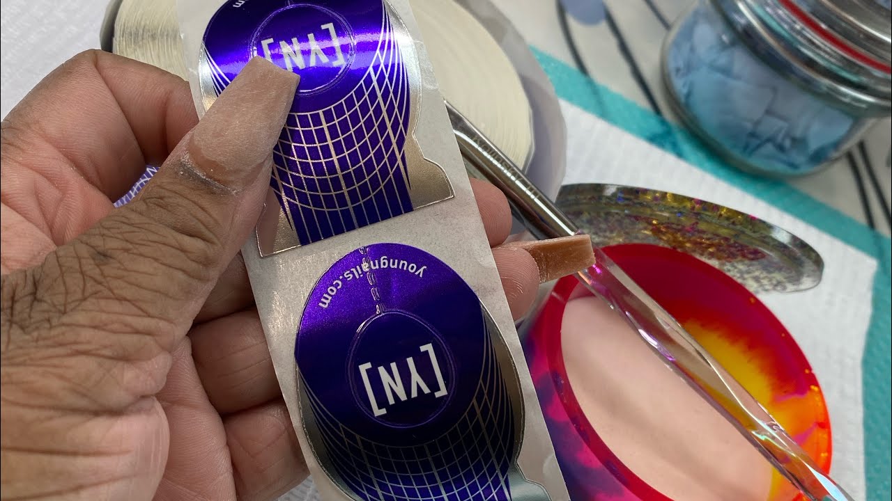 How To | Let’s learn together| How to apply acrylic using Nail Forms # ...