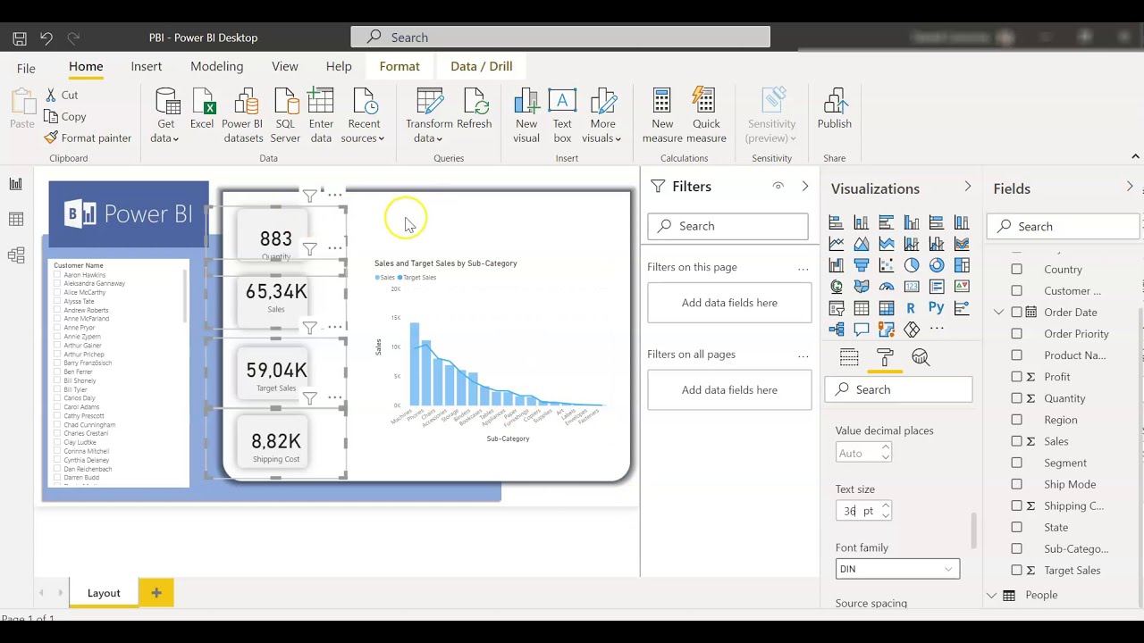 Criando um Layout Profissional no Power BI - YouTube