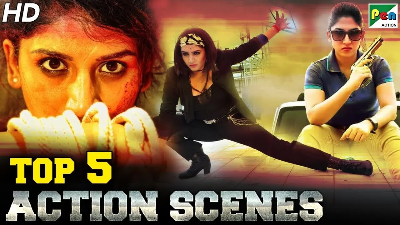 Best Top 5 South Movie Action Scenes | Ayesha Habib, Ragini Dwivedi ...