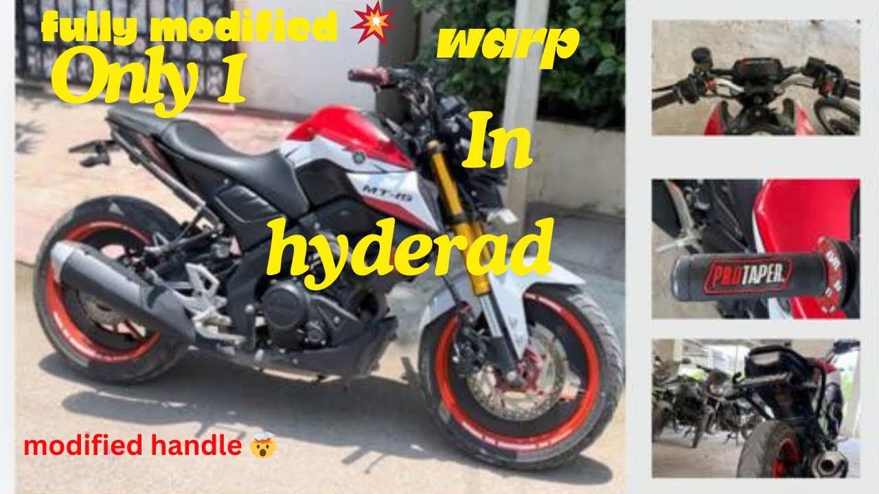 Modified Mt15 Only 1 in Hyderabad || wrapped mt15 with modified handle ...