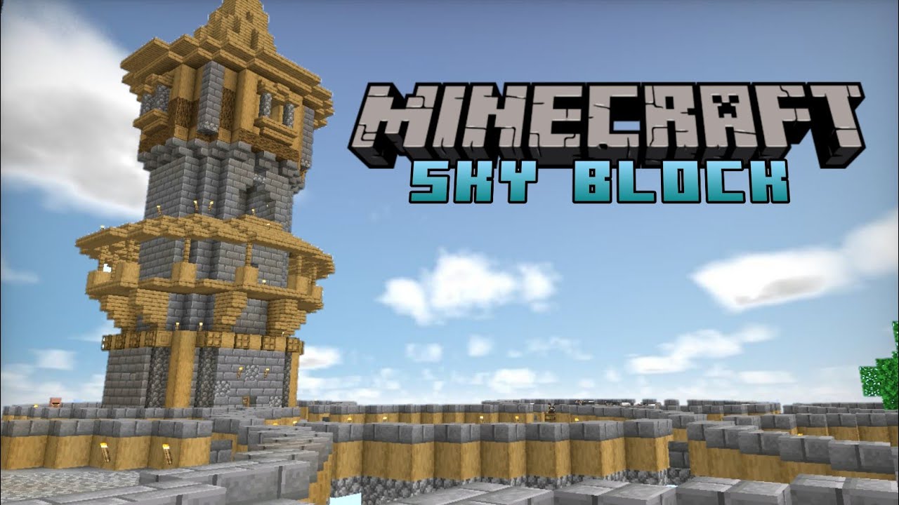 Namatin Minecraft di atas langit - Minecraft SkyBlock - YouTube