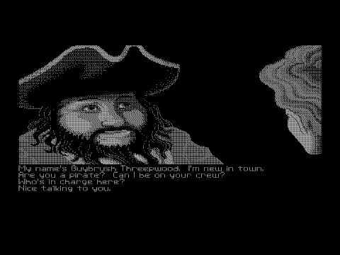 Monkey Island in Hercules graphics - YouTube