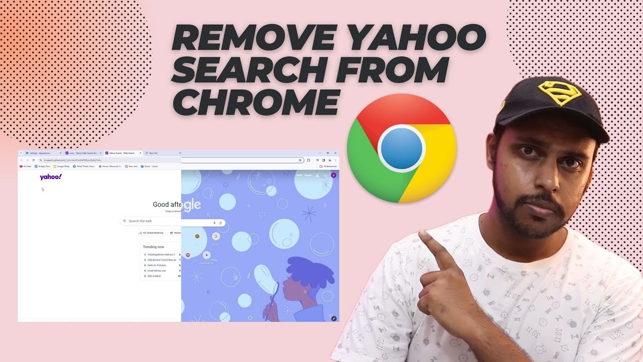 How to remove yahoo search from chrome| how to change yahoo to google ...