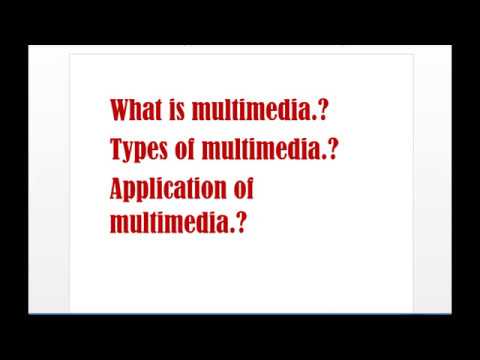 What is multimedia and its types and application...? - YouTube