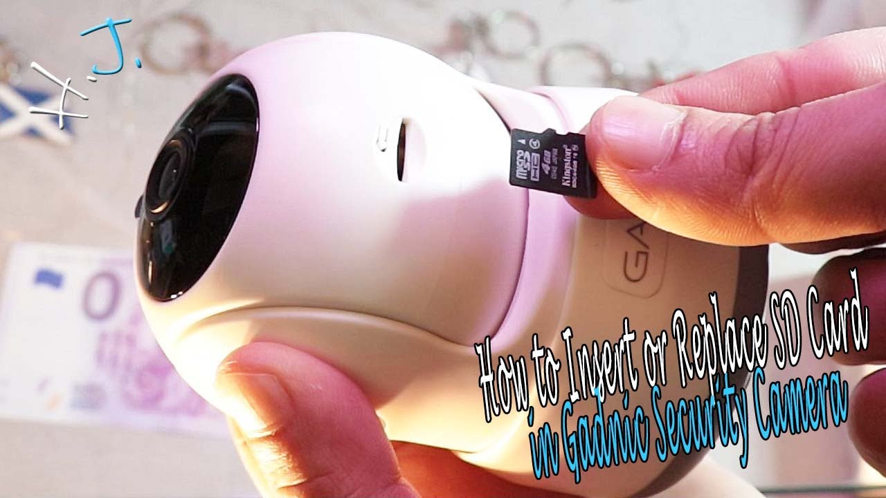 How to Insert or Replace SD Card in Gadnic Security Camera - YouTube