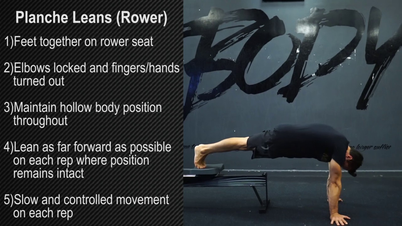 Planche Leans (Rower) - YouTube
