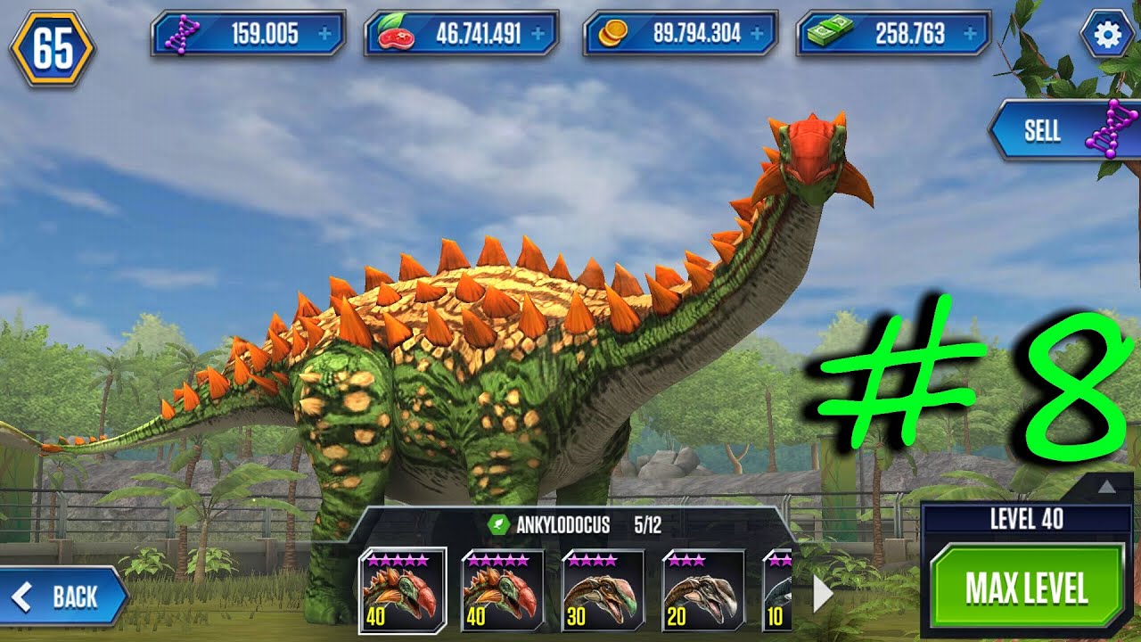 All Herbivores at level 40 Jurassic World-The Game Ep8 - YouTube