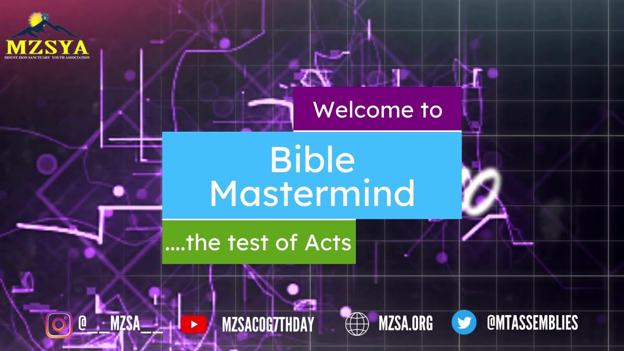Bible Masterminds (Quiz 2023) - YouTube