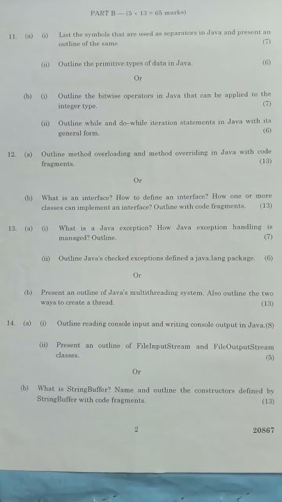 CS3391 object oriented programming November/December 2023 - YouTube