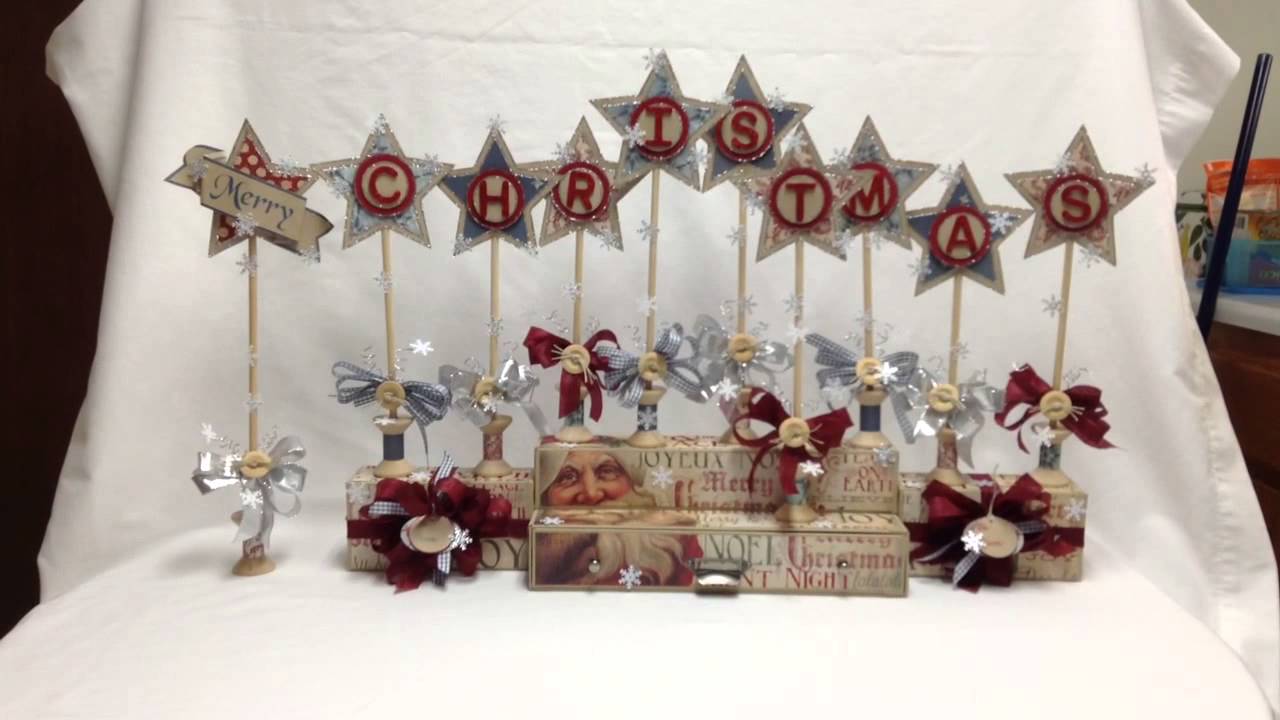 Santa Letter Box & Christmas Stars Greeting Display - YouTube