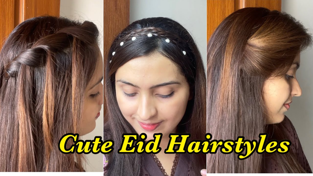 3 Simple And beautiful Hairstyles|| Eid Hairstyles #hairstyle # ...