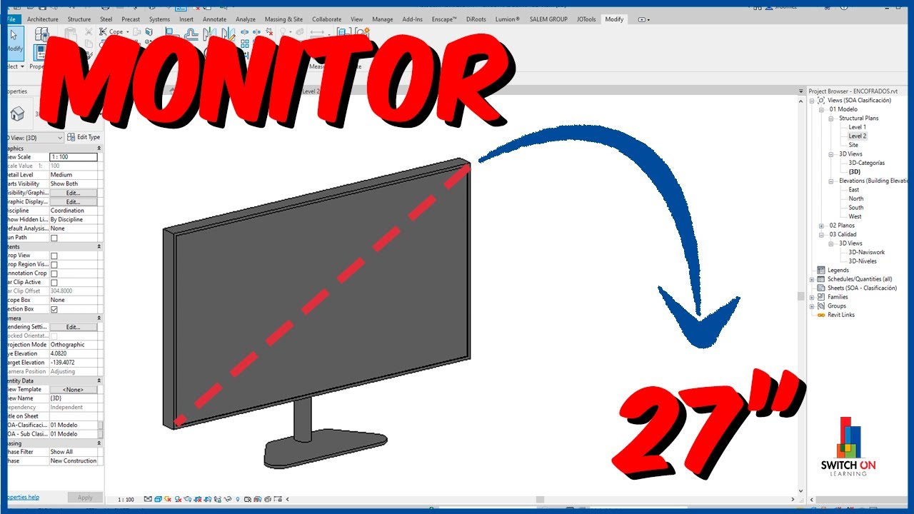 Curso Revit 2021 |Familias| Clase 19 - Cómo crear una pantalla en Revit ...