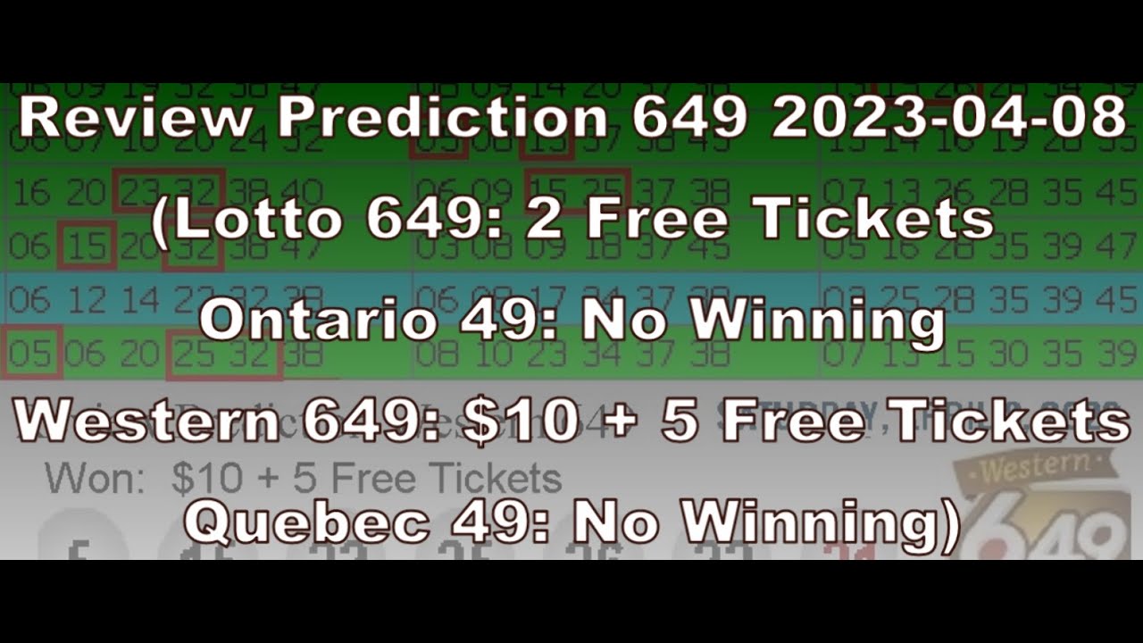 Review Winning Prediction Lotto 6.49 for 2023-04-08 - YouTube