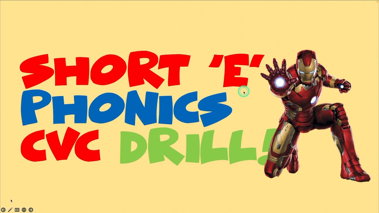 Short E Phonics Drill | ESL Kids | CVC Words Practice #phonicsdrill # ...