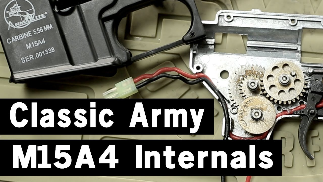 Classic Army M15A4 RIS Carbine AEG Internals Update - Airsoft GI - YouTube