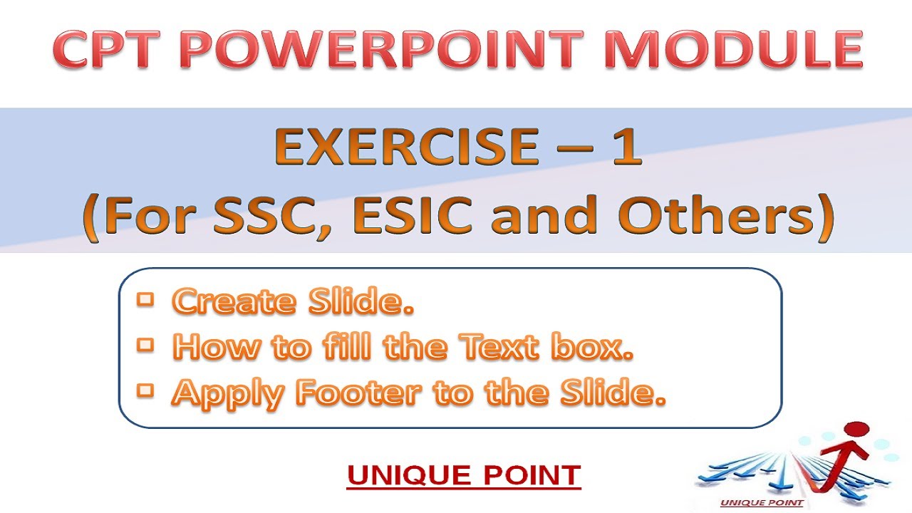SSC CGL CPT Powerpoint Exercise : 1 - YouTube