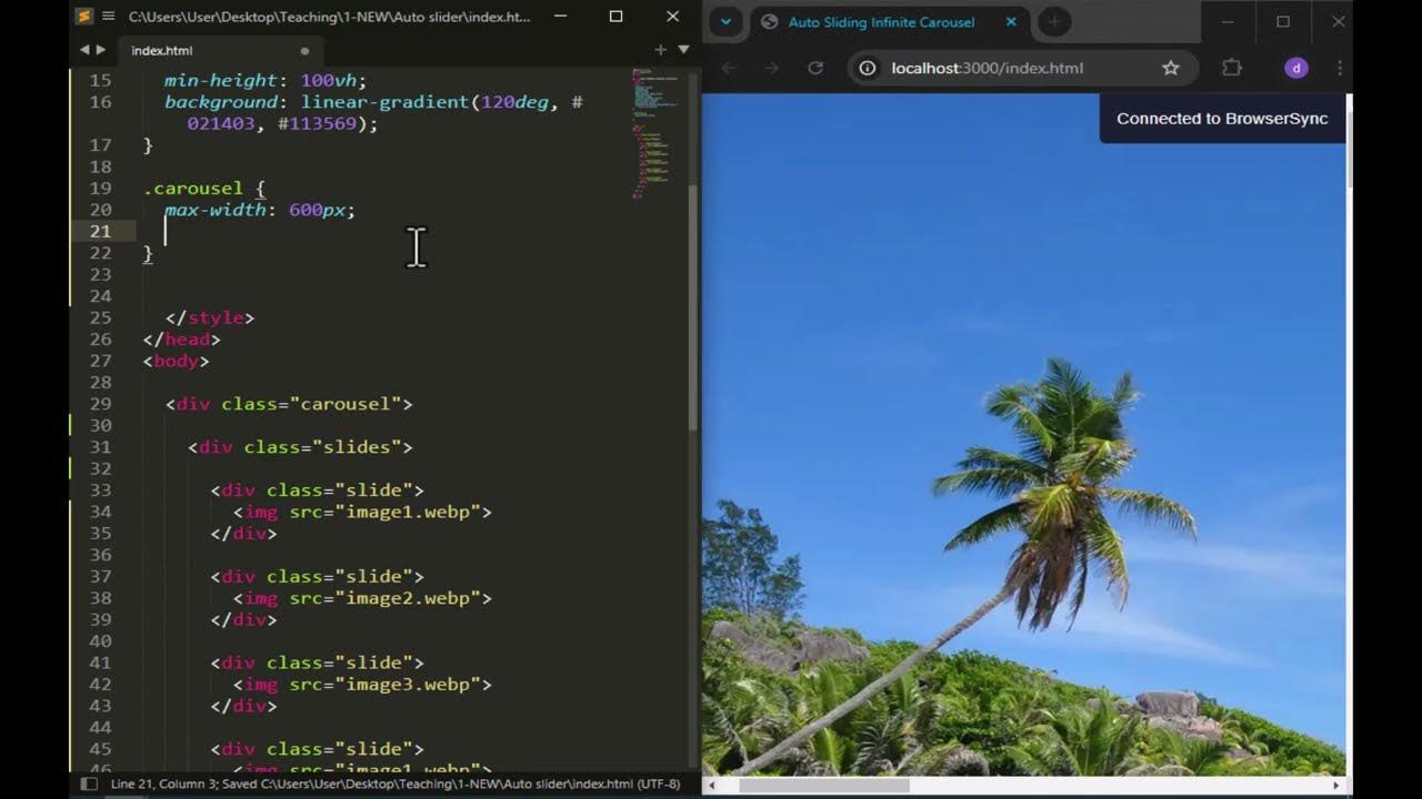 Carousel slider | image carousel | HTML CSS | Slider | DoolotTech - YouTube