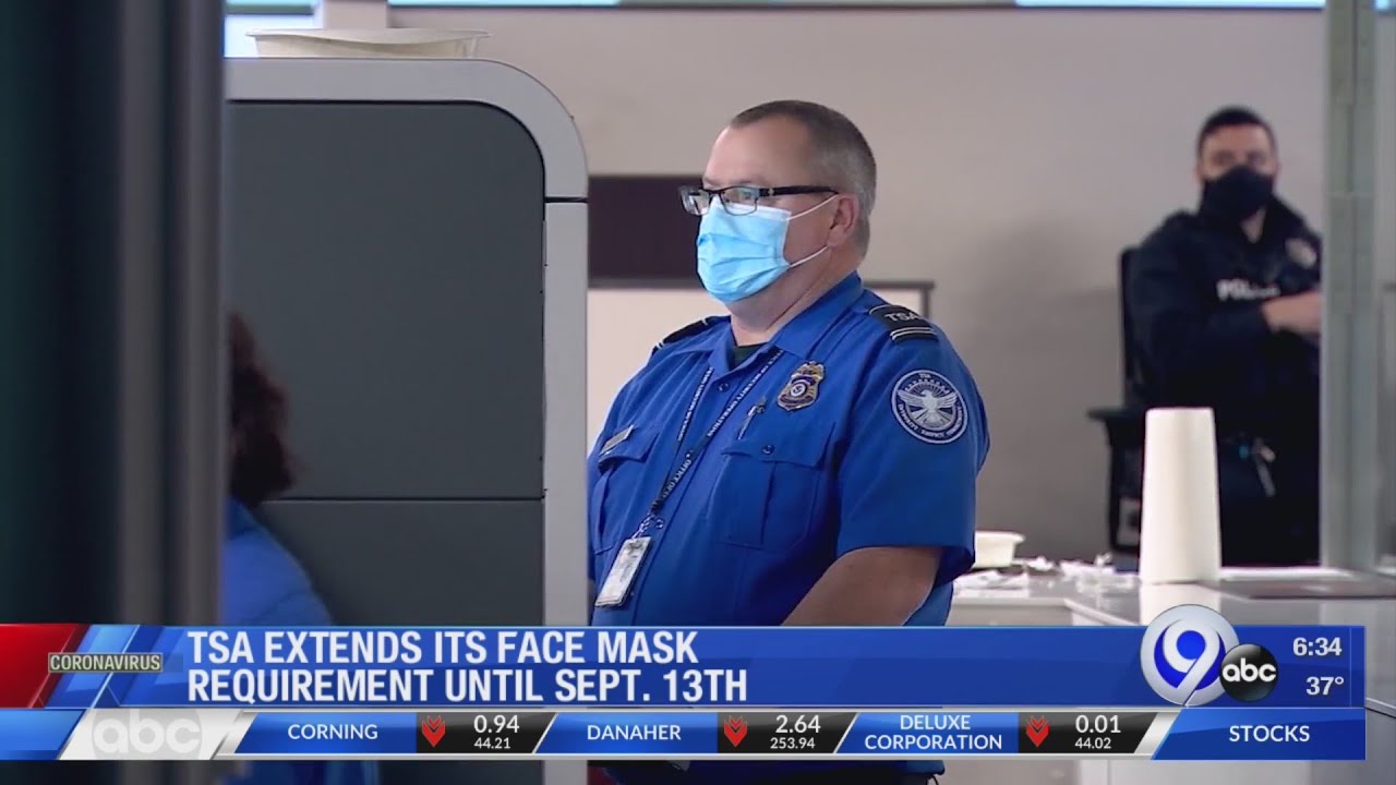 TSA extends its face mask policy until September 13th - YouTube