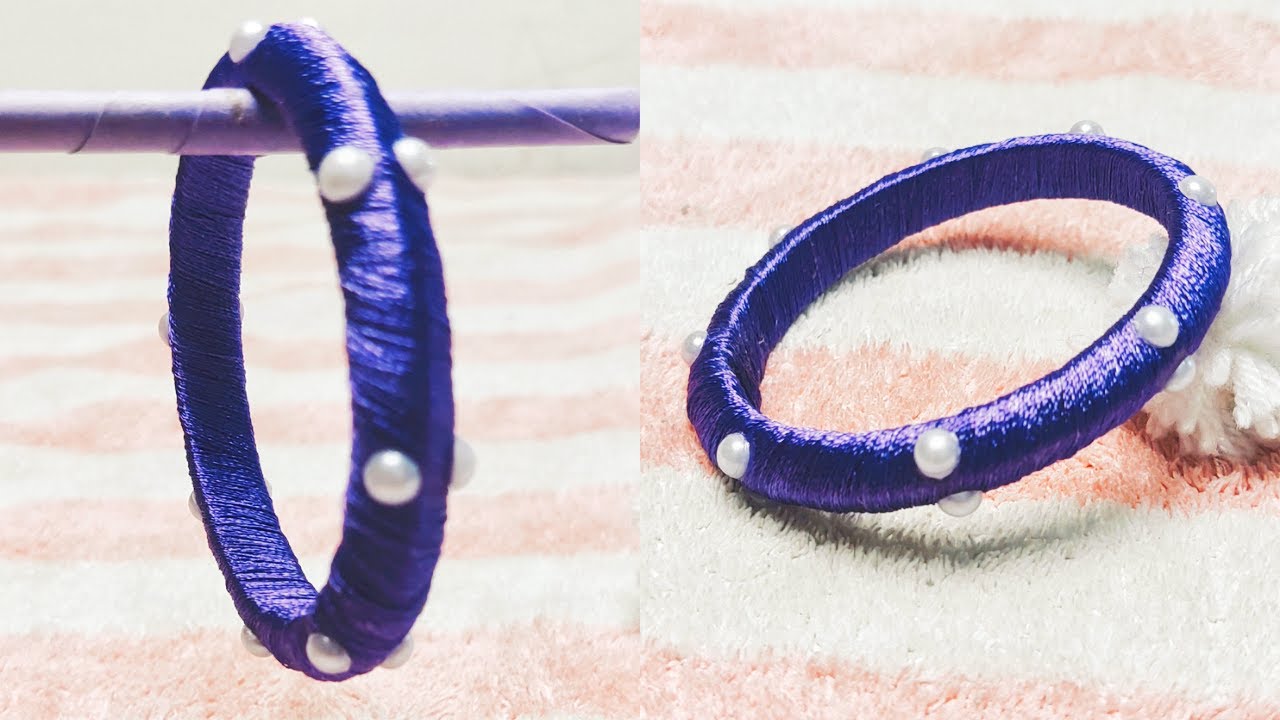 How to make Latest Silk thread bangles at home | Handmade Bangles| Old ...