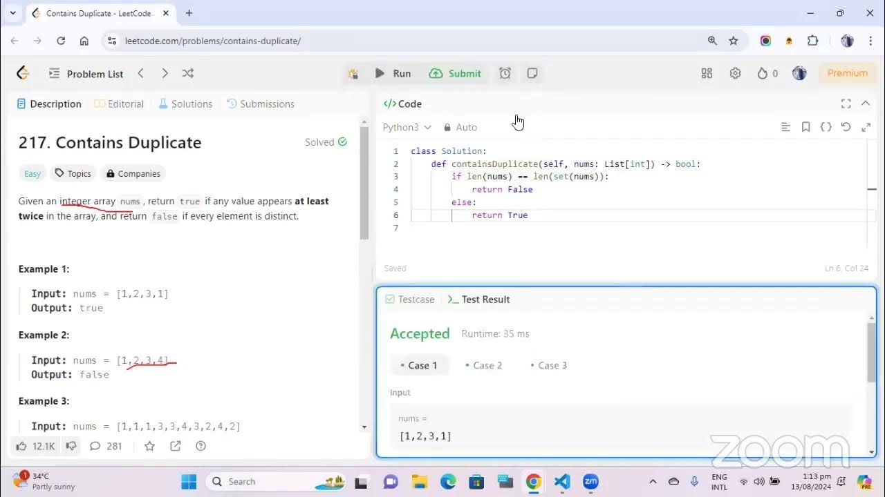 1PM Leetcode practice to prepare for giant techs || week 1 || Day 2 - YouTube