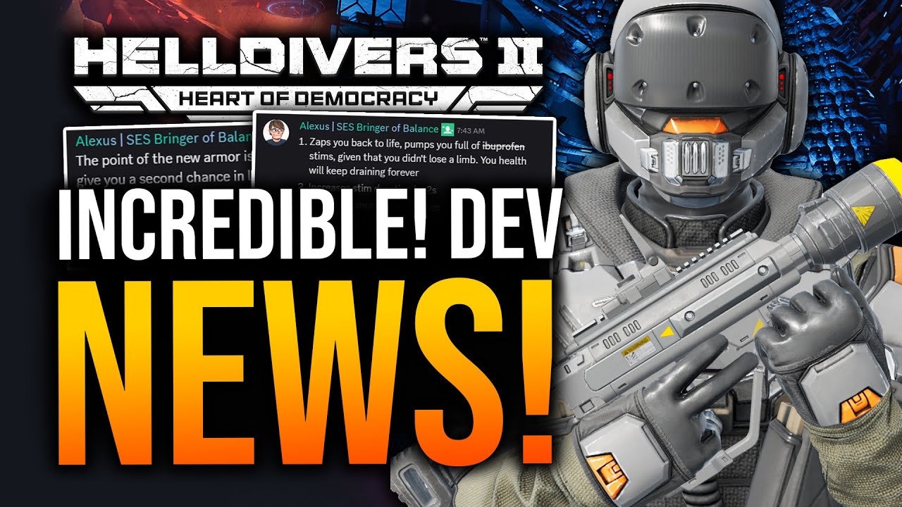 Helldivers 2 - Dev Speaks on Armor, Patch & NERF! - YouTube