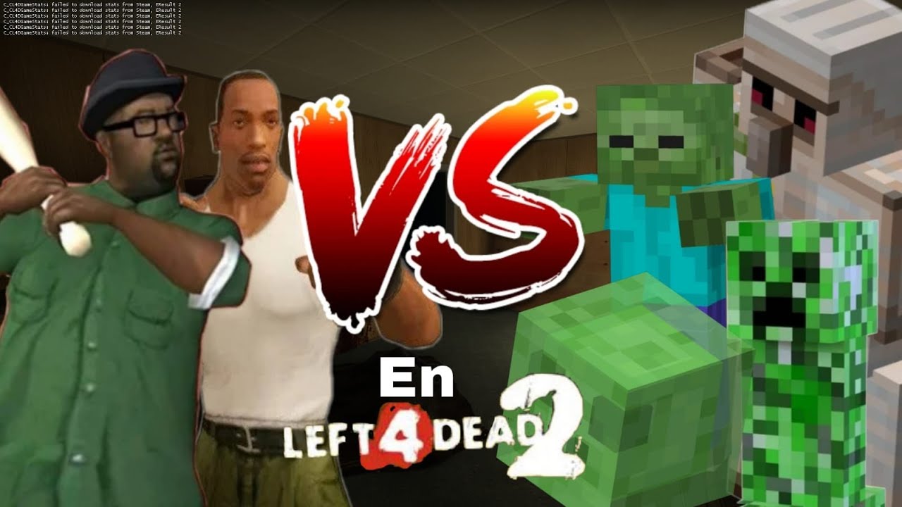 CJ CONTRA LOS ZOMBIES DE MINECRAFT EN L4D2 - YouTube