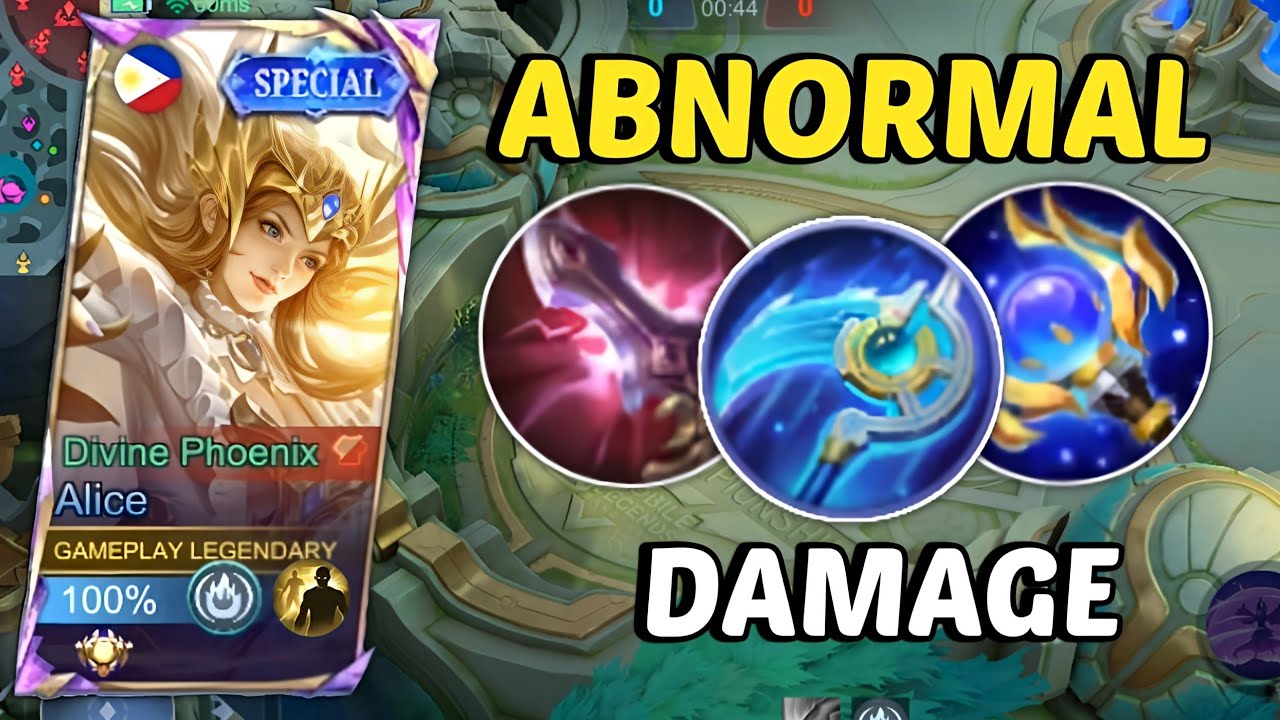 ALICE NEW META DAMAGE BUILD 2024!! | BUILD & EMBLEM - MLBB - YouTube