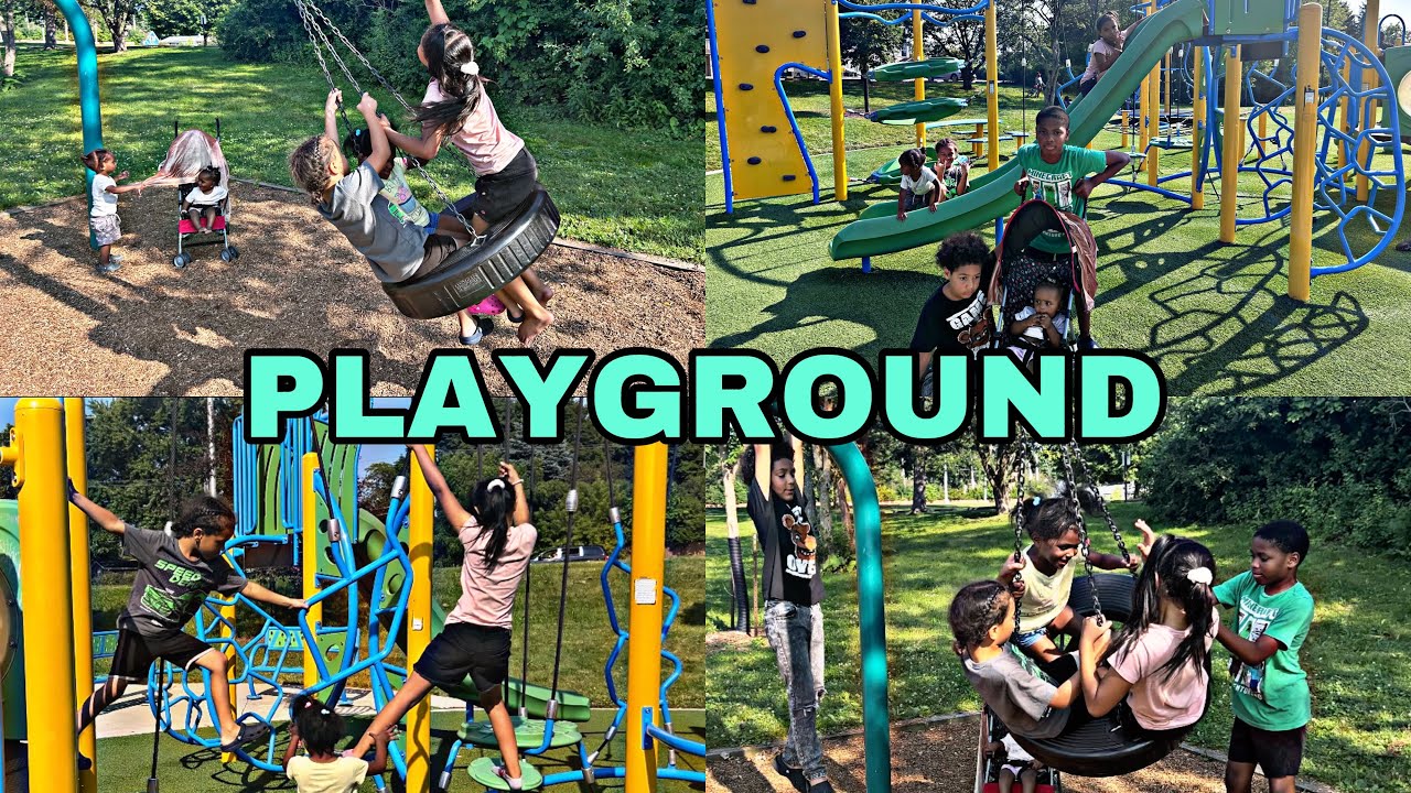 OUTDOOR PLAYGROUND PARK | FAMILY FUN VLOG!!! - YouTube