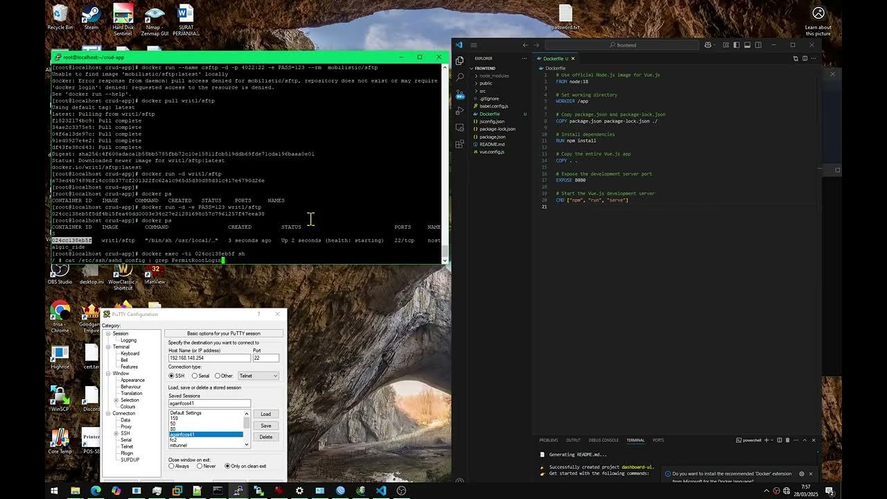 Turorial deploy Vue.js project ke container-Belajar docker compose - YouTube