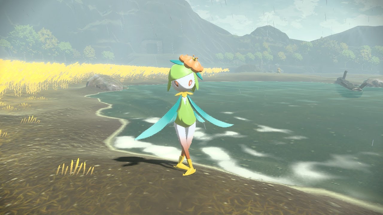 색이 다른 드레디어(히스이의 모습)를 만나다! (Shiny Hisuian Lilligant) - YouTube