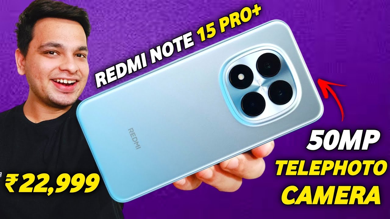 Redmi Note 15 Pro Plus 5G Launched @ ₹22,999 🔥 50MP TELEPHOTO CAMERA ...