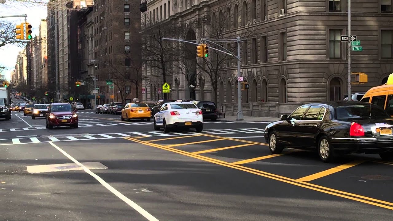 BRAND NEW NYPD SLICK TOP FORD POLICE INTERCEPTOR CRUISING BY ON WEST ...
