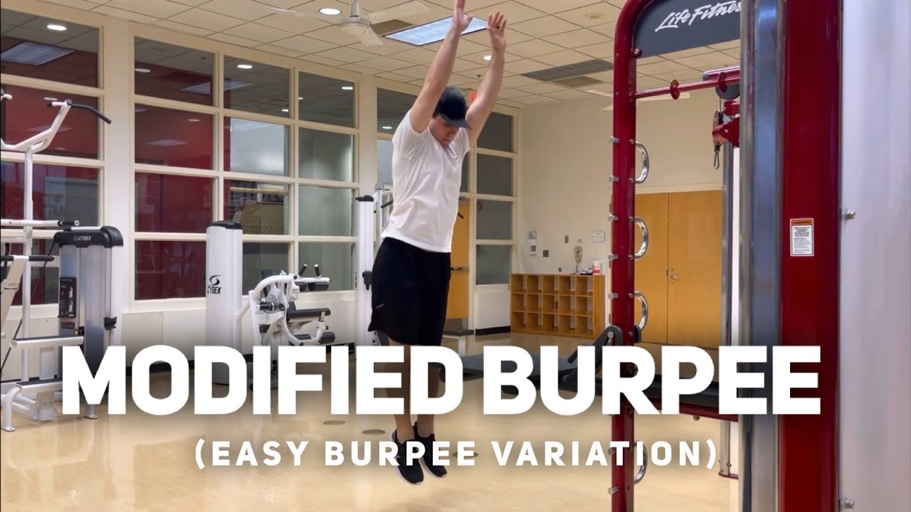 Modified Burpee Exercise Video [How To Do Burpees For Beginners] - YouTube