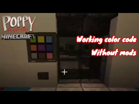 poppy playtime working color code in minecraft #minecraft # ...