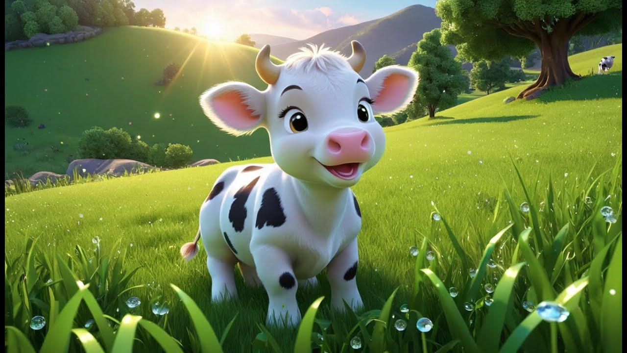 Baby Cow Goes Moo Moo Moo | Cute Cow Song for Toddlers | Fun Animal ...