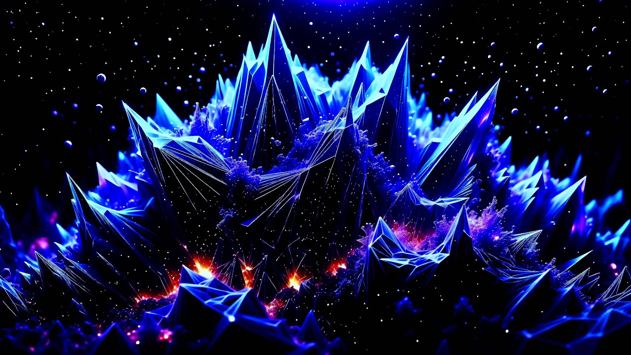 💥 INSANE 4K: The Ultimate Abstract Dark Crystals Screensaver Background ...