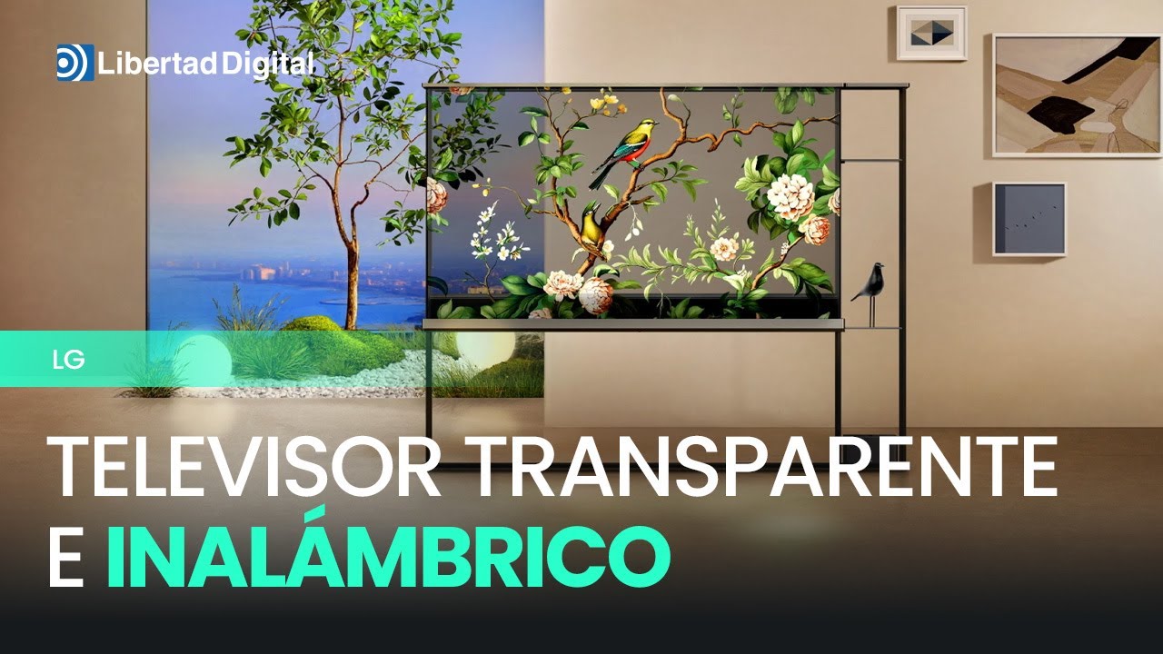 LG presenta un televisor transparente e inalámbrico - YouTube