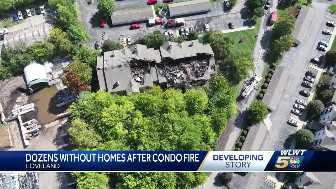 Officials: Over 30 people evacuate after overnight condo building fire ...