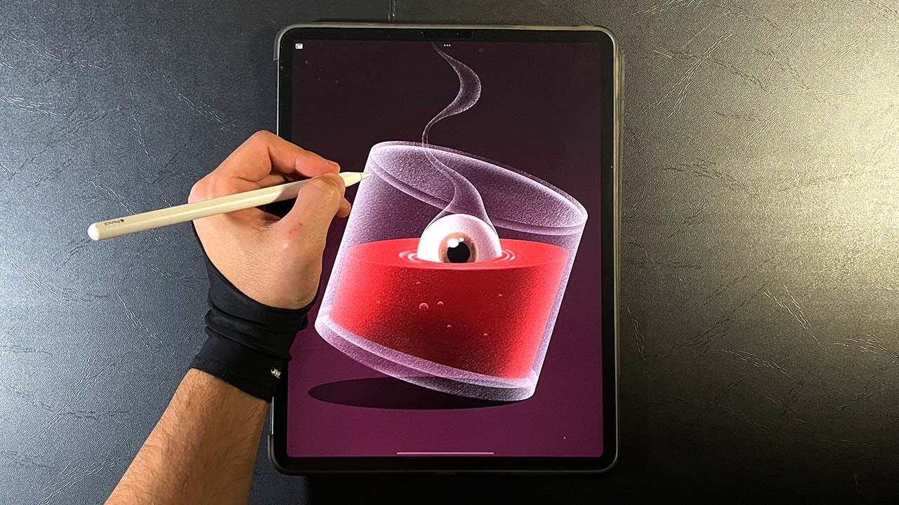 Procreate Drawing Process - A Glass of Blood - YouTube