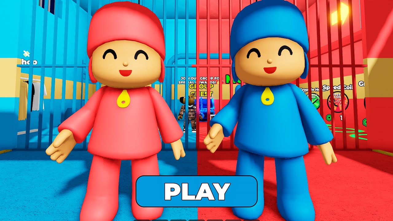 POCOYO VS RED POCOYO PRISON RUN OBBY ROBLOX - YouTube
