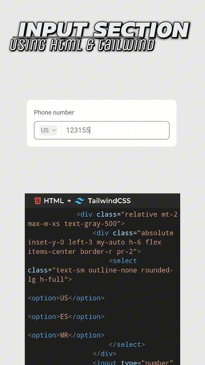 Input Button Design Using Html And Tailwind Css Python Code Coding Programming 